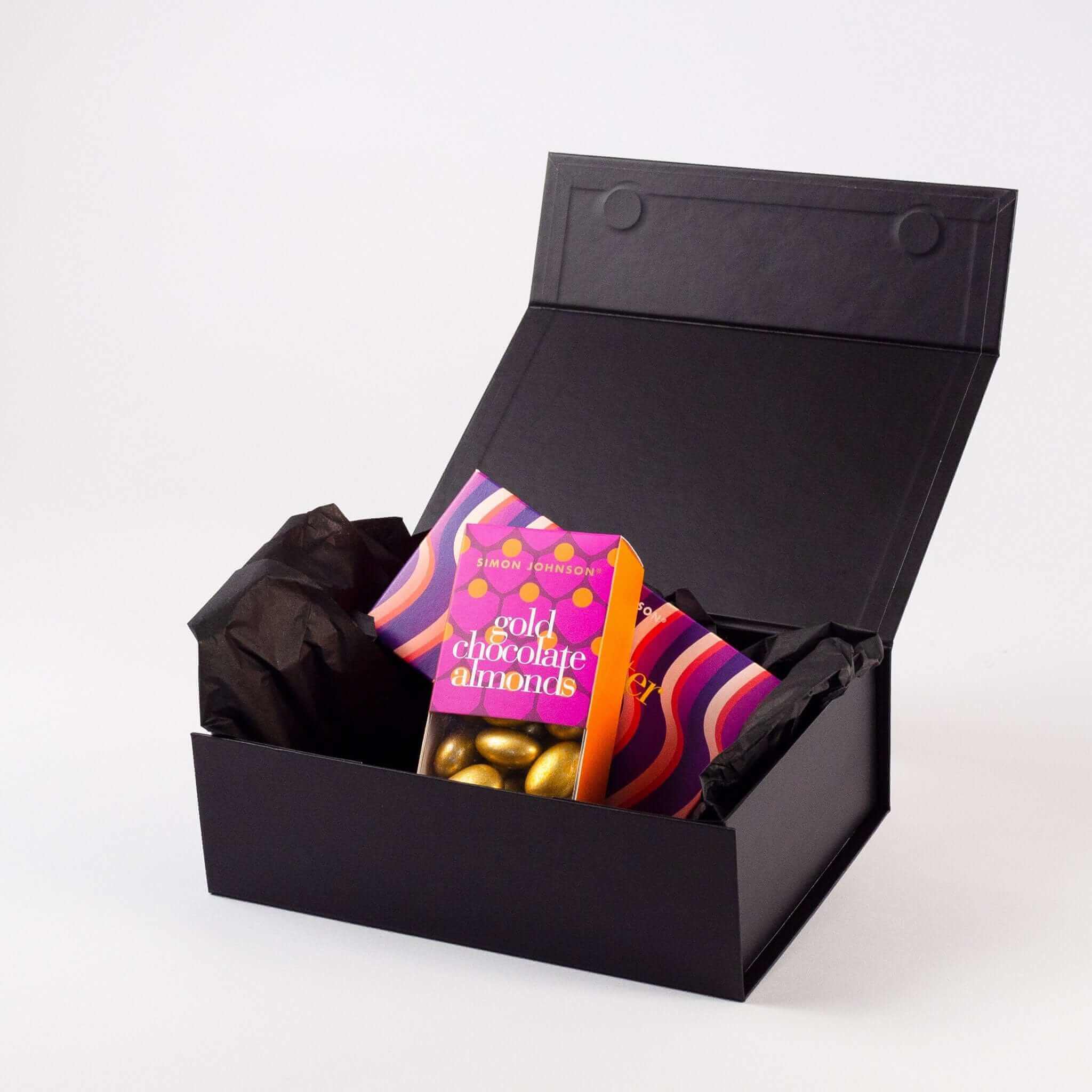 Magnetic Gift Box Black | 20x15x6.5cm | Small - NEON Packaging