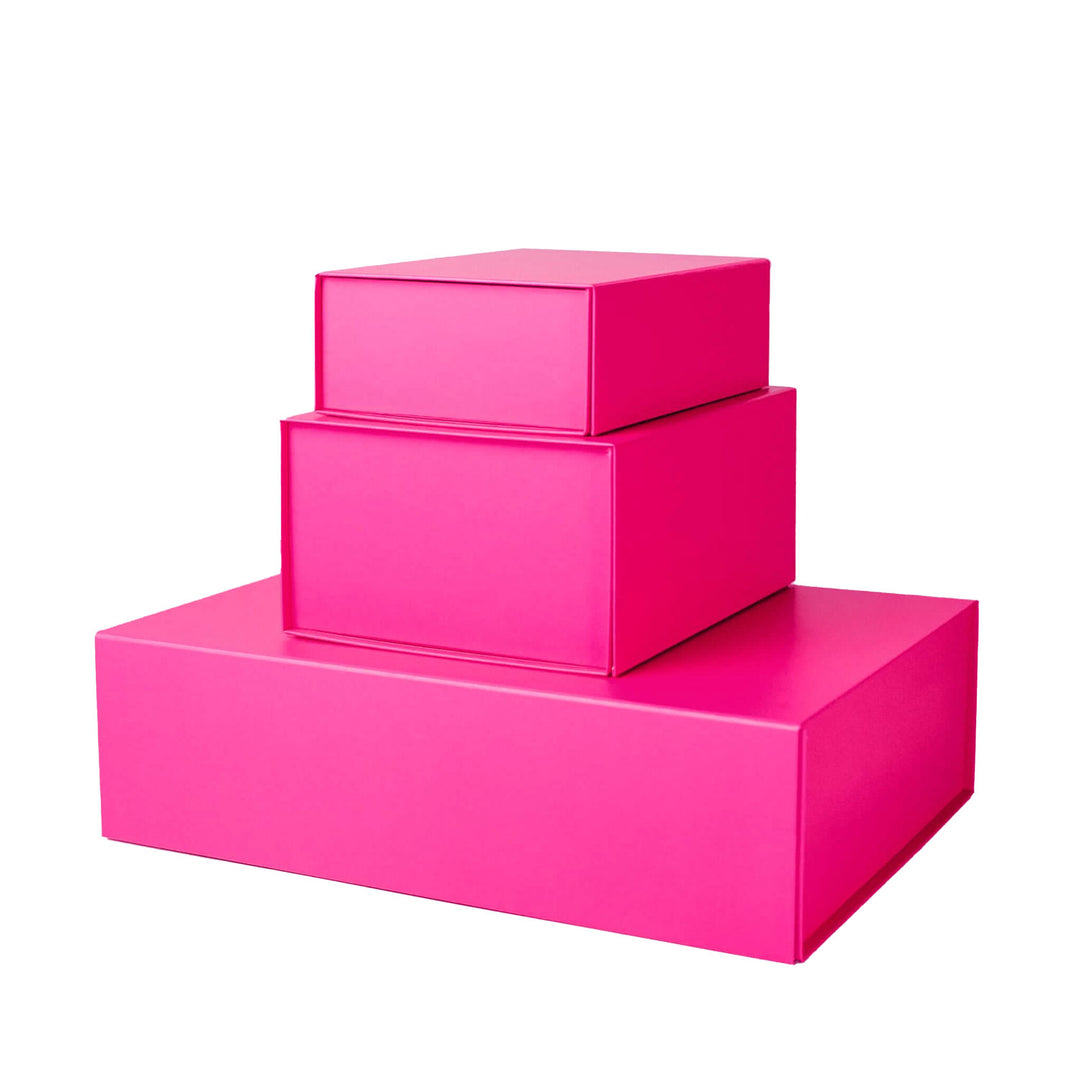 Extra Large Neon Pink Premium Magnetic Gift Box | Australia